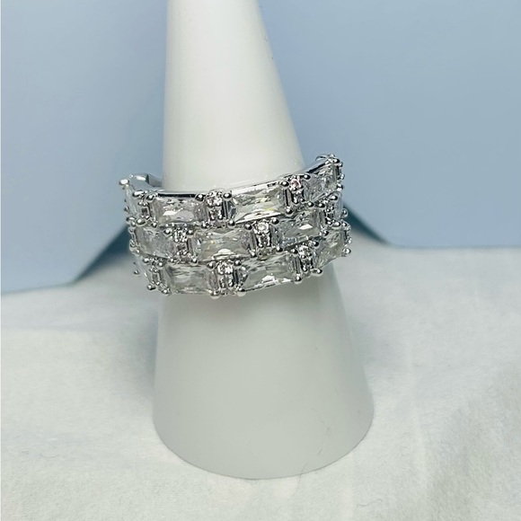 Bomb Party | Jewelry | Bomb Party Dazzling Blingy Wide Band Cubic ...